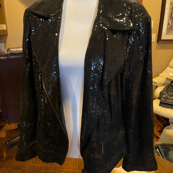 Lafayette 148 New York | Jackets & Coats | Lafayette Sequence Black ...
